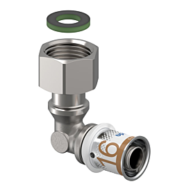 Uponor S-Press Plus knie 90° wartel ½" binnendraad x pres 16 mm | PVCVoordeel.nl