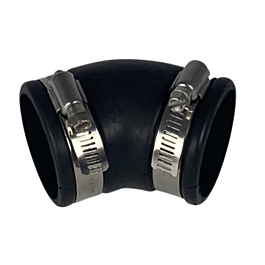 Flexibele bocht 45° 90 mm | PVCVoordeel