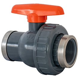 VDL PVC kogelkraan 2" binnendraad x wartel | Diverse maten